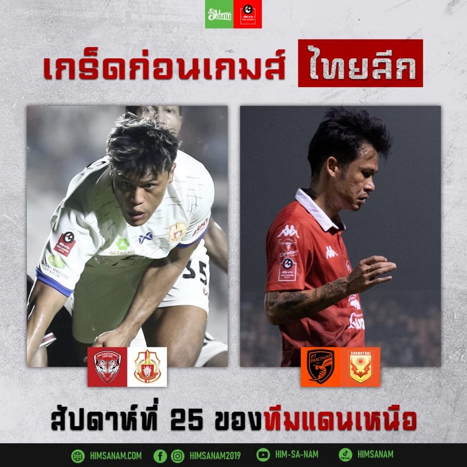 เกร็ดก่อนเกมส์ ไทยลีก นัดที่ 25 ของ 2 ทีมแดนเหนือ